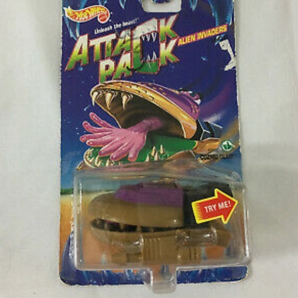 Mattel | Other | Vintage Hot Wheels Attack Pack Cosmo Clam Car Toy ...